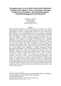 Therapists Have a lot to Add to the Field of Research, but Many Don’t ...